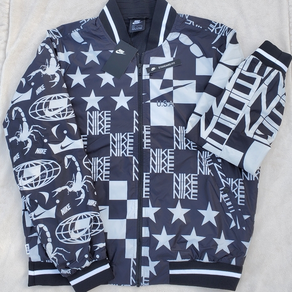 Nike | Jackets & Coats | Nwt Nike Sportswear Printed Jacket | Poshmark